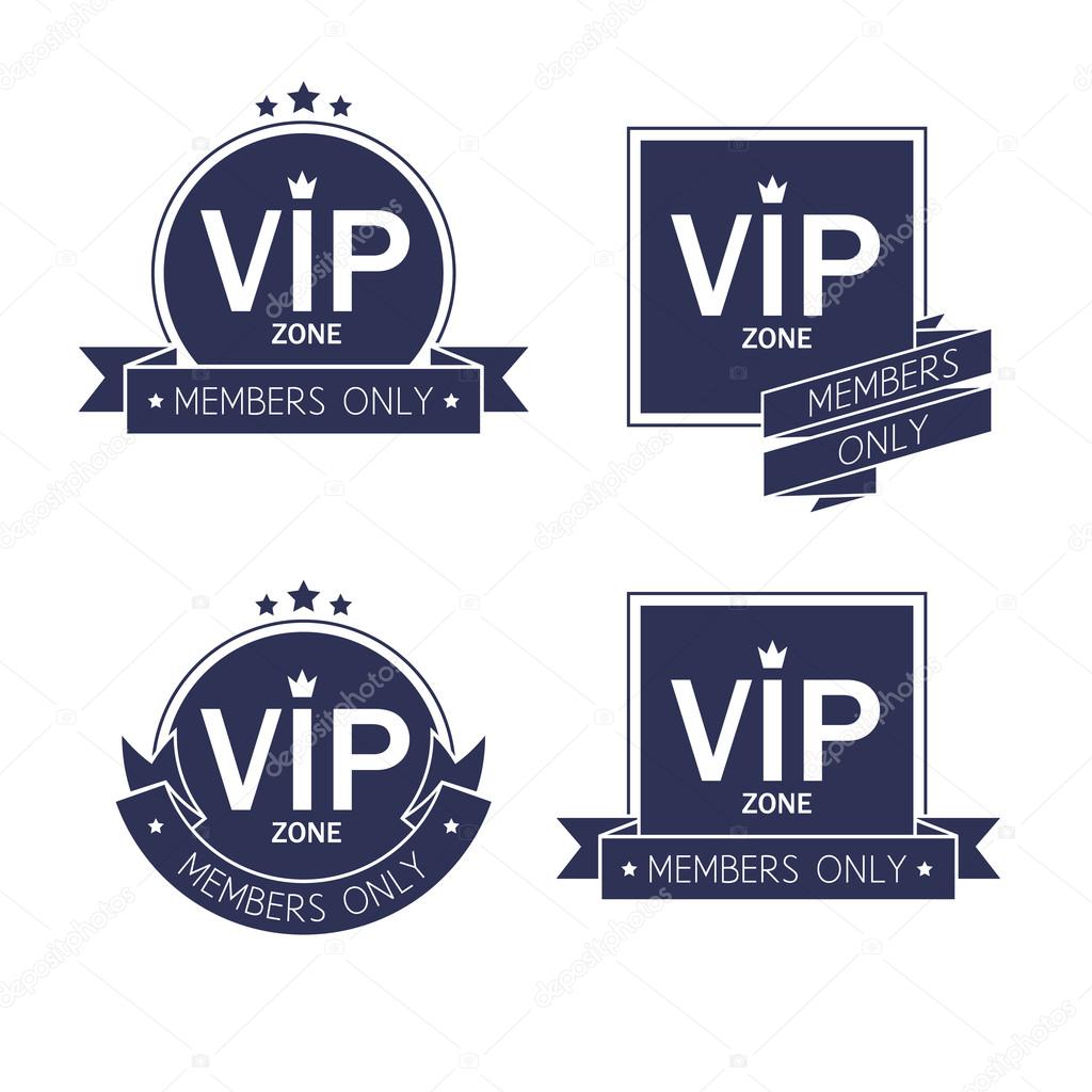 Different VIP badges labesl set. — Stock Vector © rea_molko #87096362