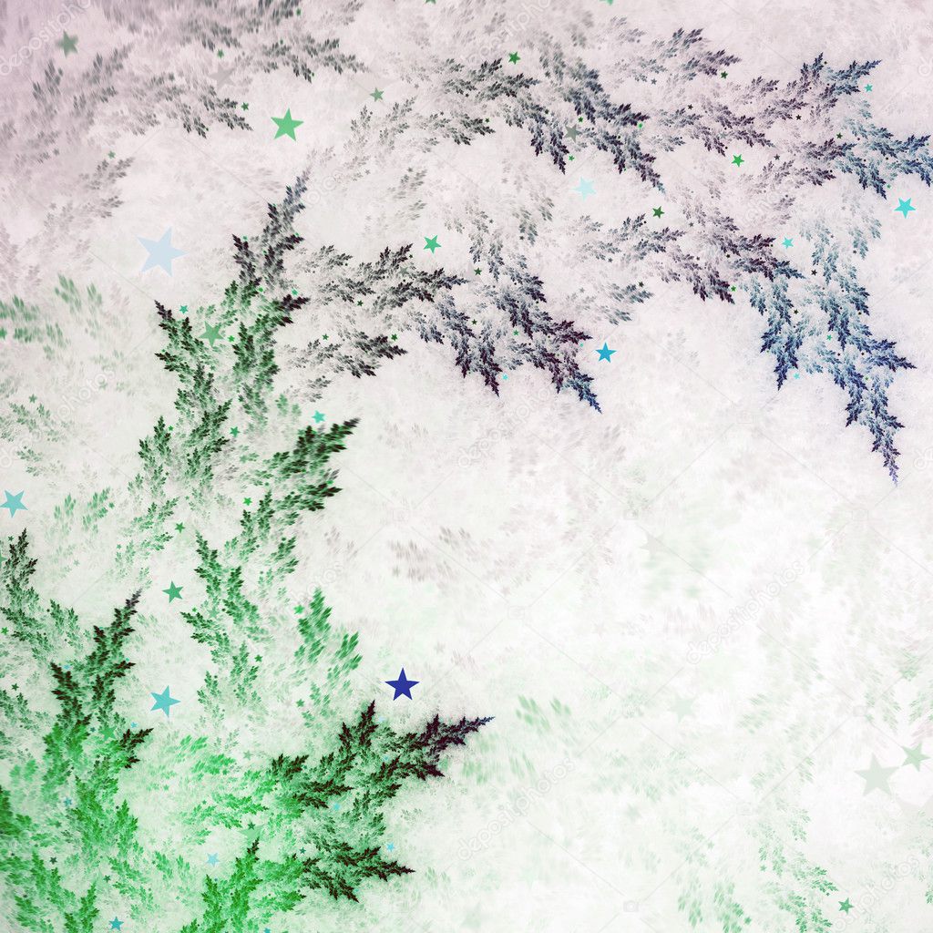 Abstract fractal trees, digital artwork for creative graphic design ... Abstract fractal trees, digital artwork for creative graphic design ...