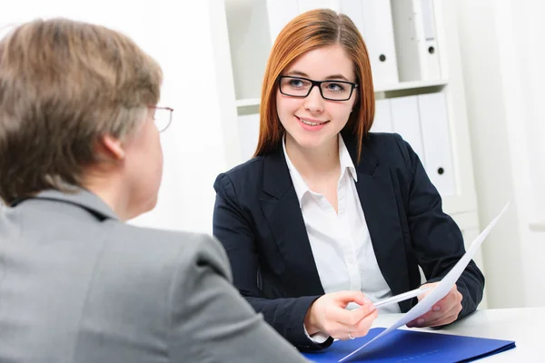 Job applicant having an interview — Stock Photo © alexraths #39862735