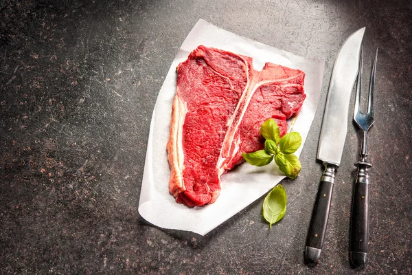 Raw fresh meat T-bone steak Stock Photo by ©alexraths 74070295