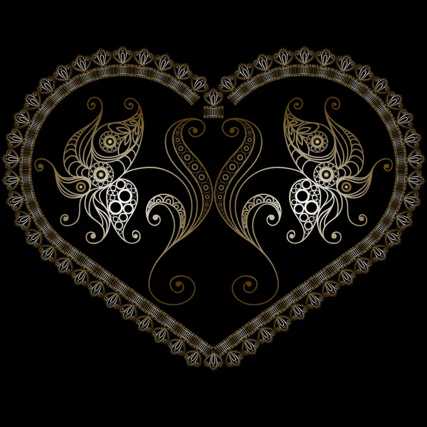 100,000 Filigree heart Vector Images | Depositphotos