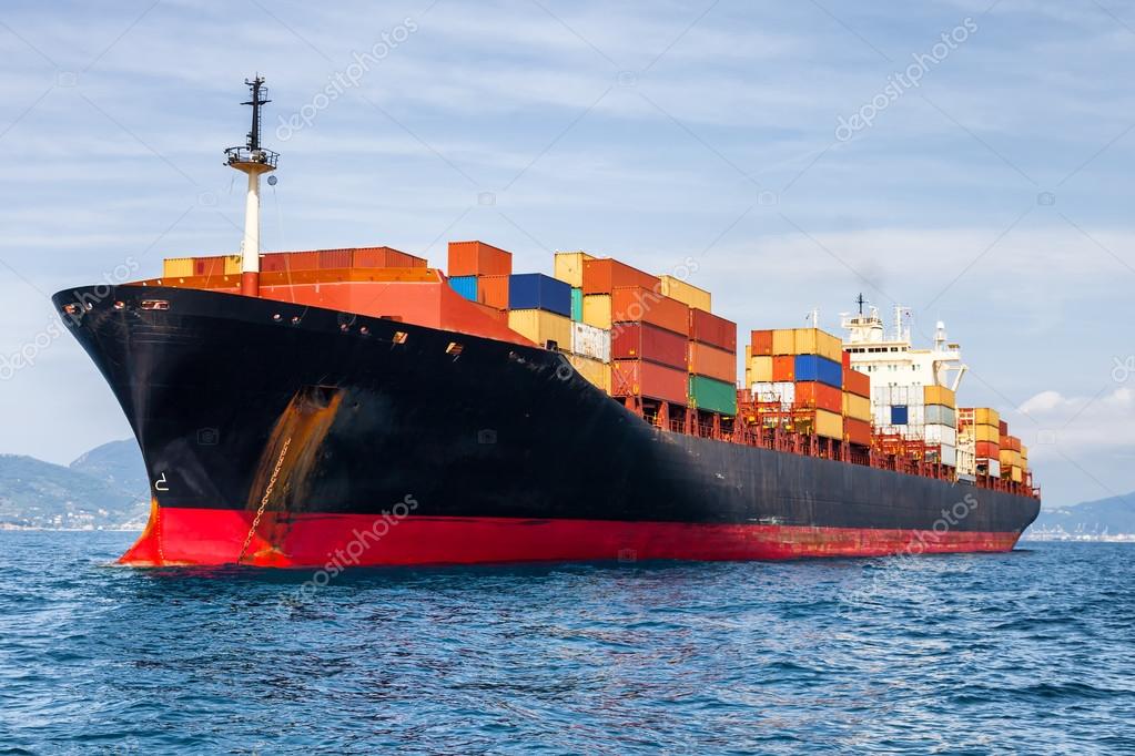 Container ship Stock Photo by ©ilfede 64457195
