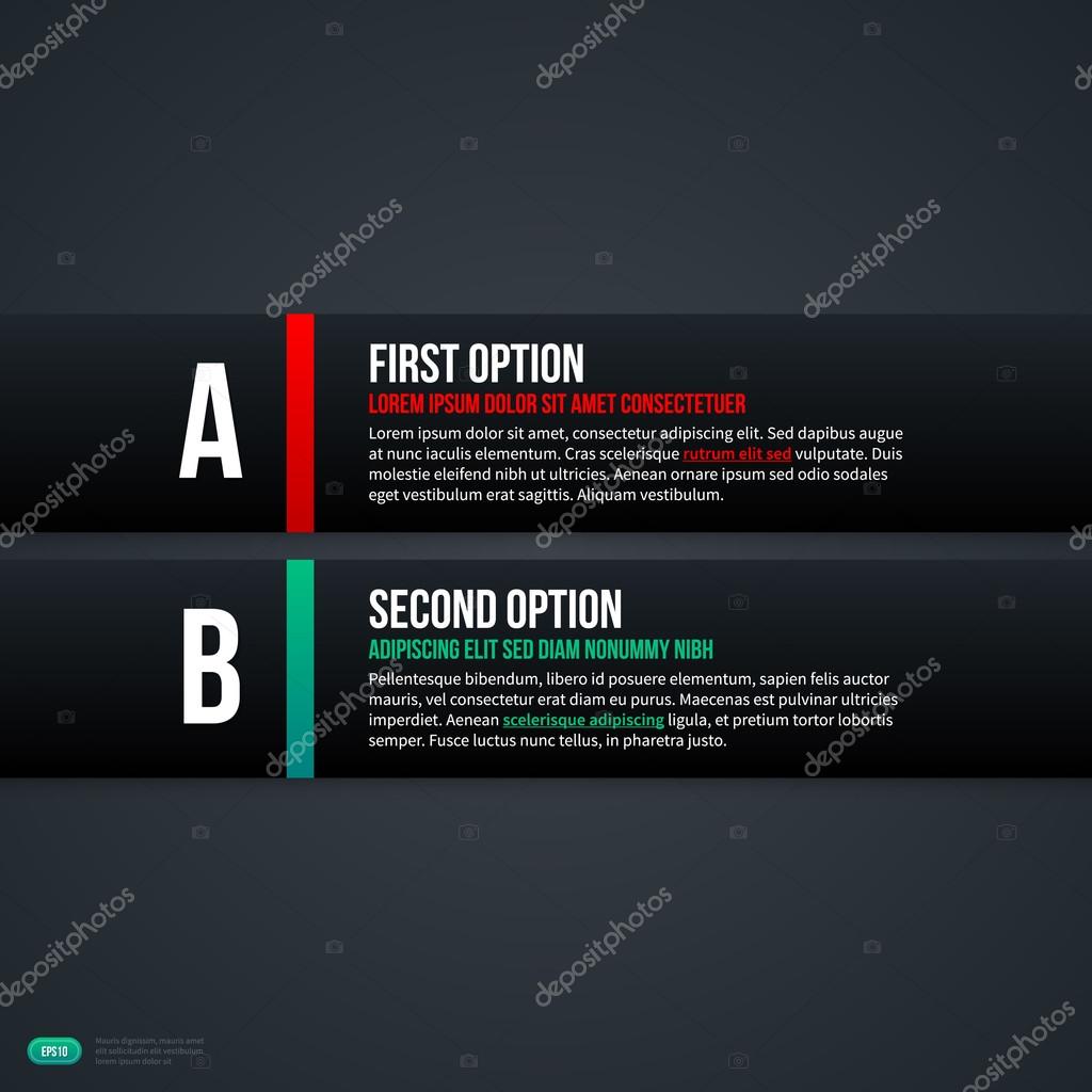 Two horizontal options Stock Vector Image by ©miaou-miaou #67345975