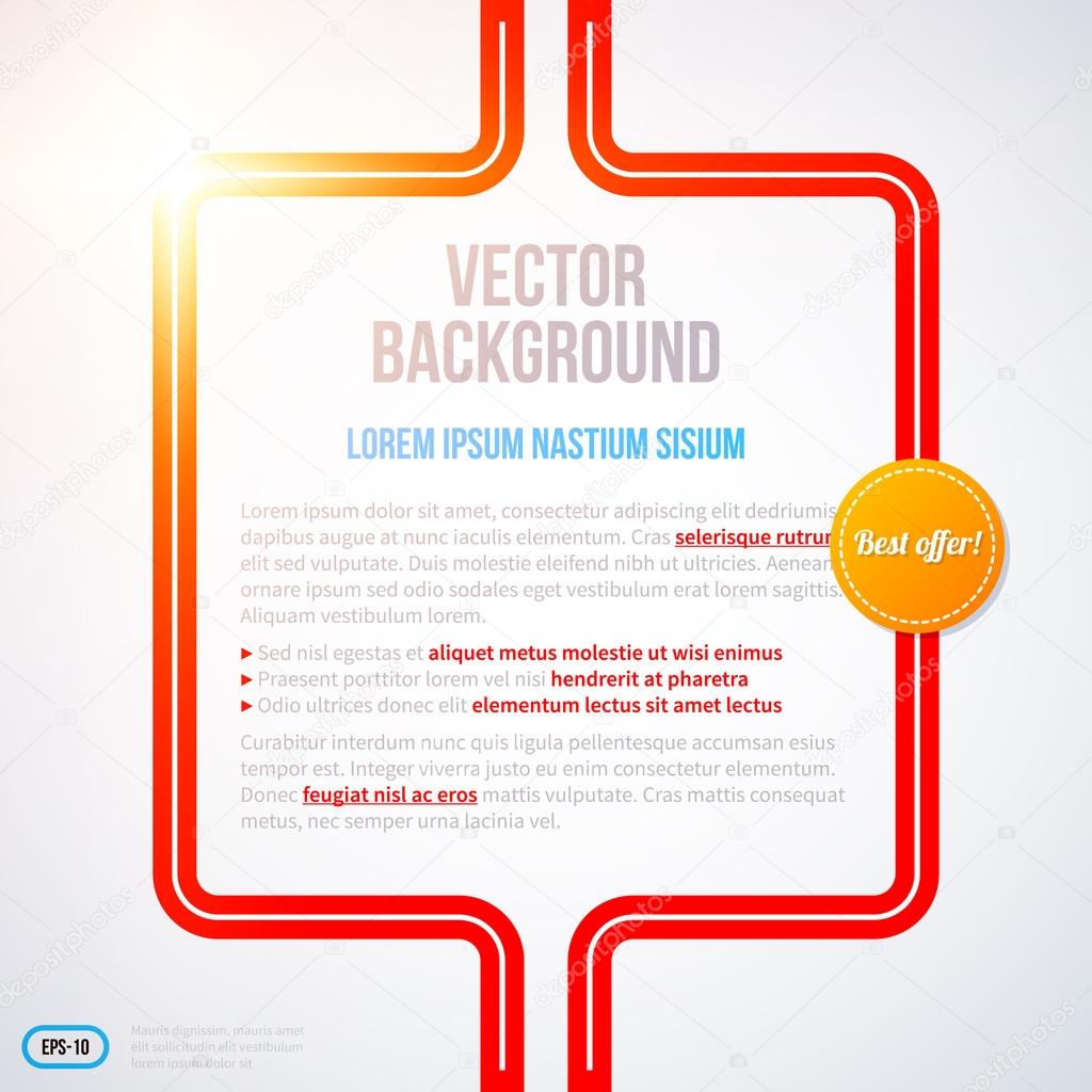 Text background with red stripes Stock Vector Image by ©miaou-miaou ...