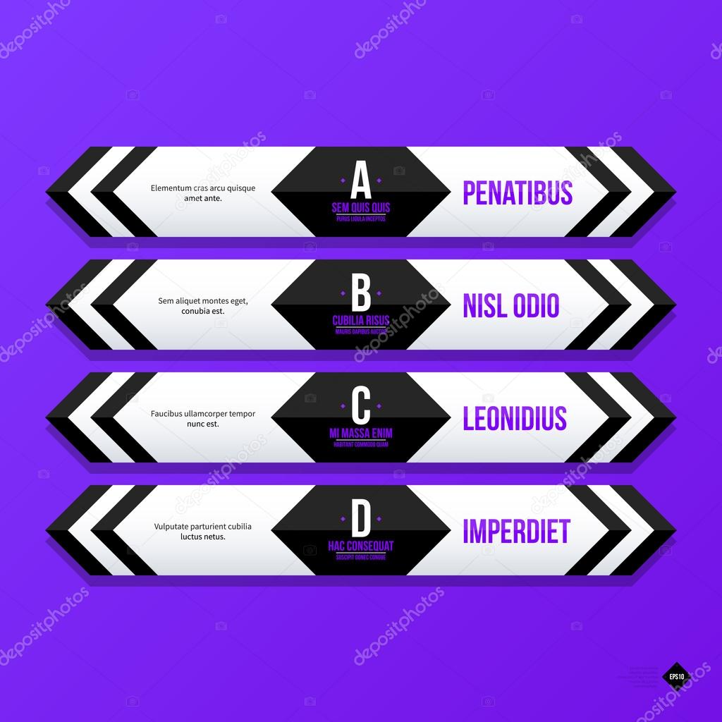 Menu template with horizontal banners Stock Vector Image by ©miaou ...