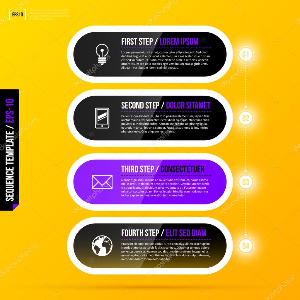 Cycle template with 4 steps Stock Vector Image by ©miaou-miaou #98267288