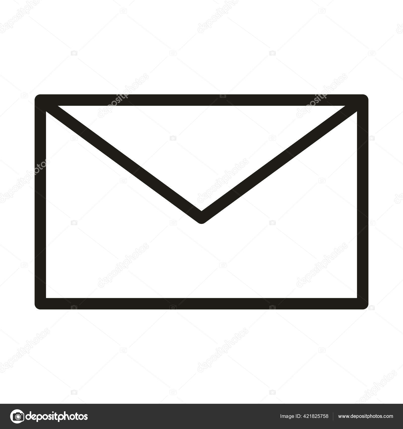 User interface email message communication linear style Stock Vector by ...