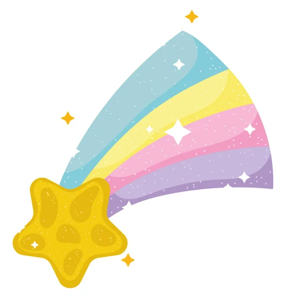 Rainbow shooting star Vector Art Stock Images | Depositphotos