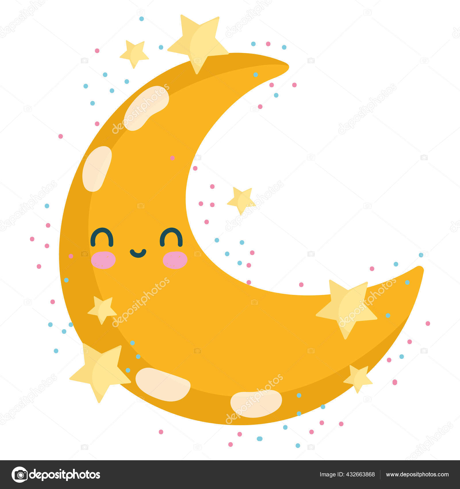 Animated Half Moon Crescent Moon Clipart | ClassCrown