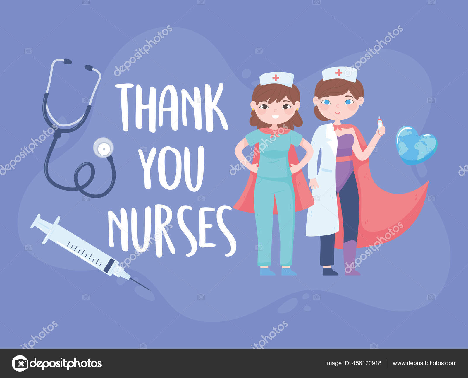 Super nurses cartoon Stock Vector by ©stockgiu 456170918