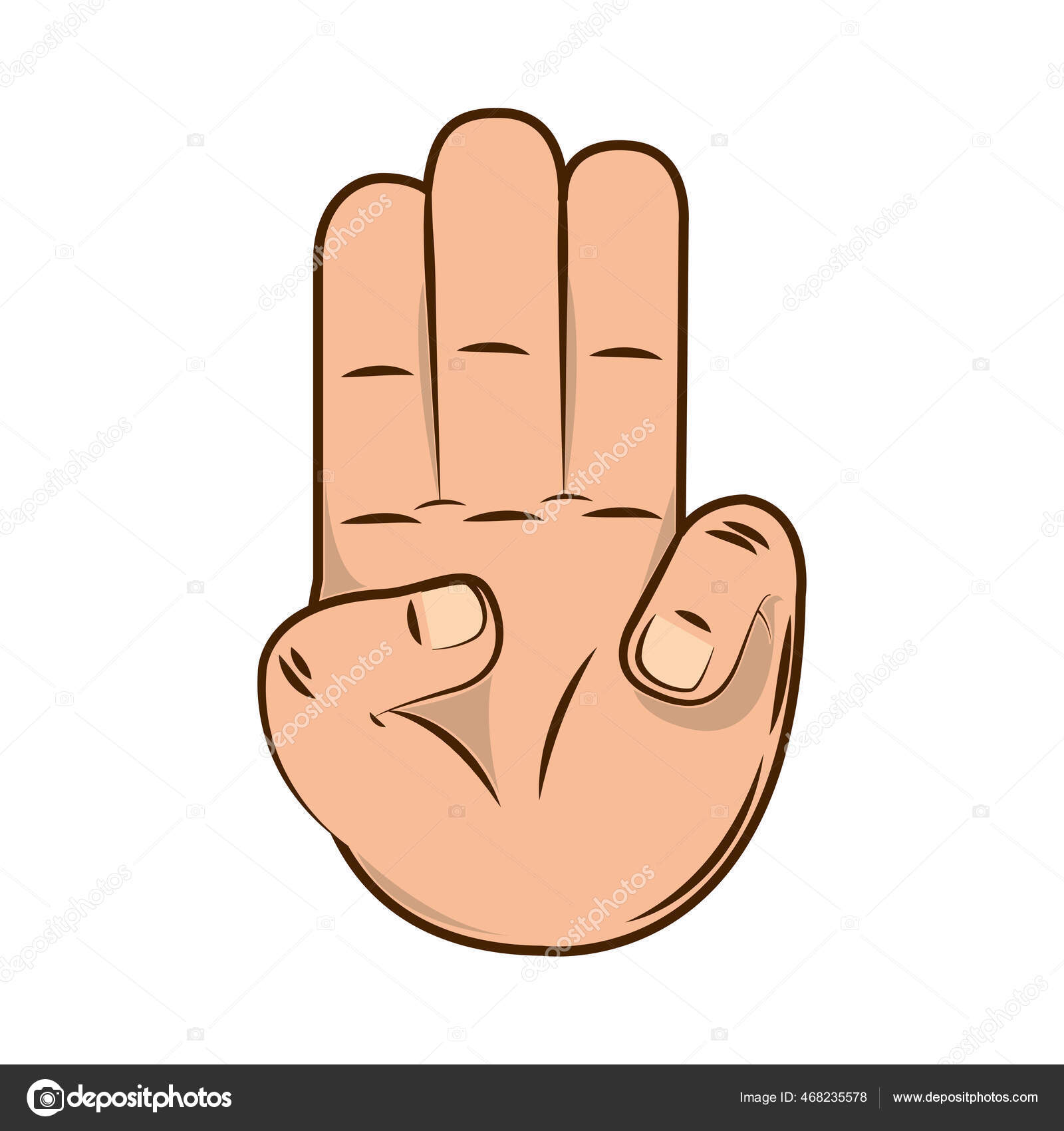 Three Finger Clip Art