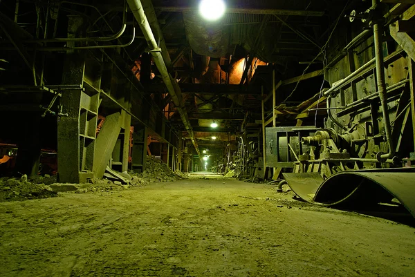 Old abandoned dirty empty scary factory interior Stock Photo by ...