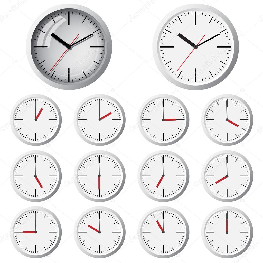 Wall mounted digital clock. Stock Vector by ©gray1311 76294625