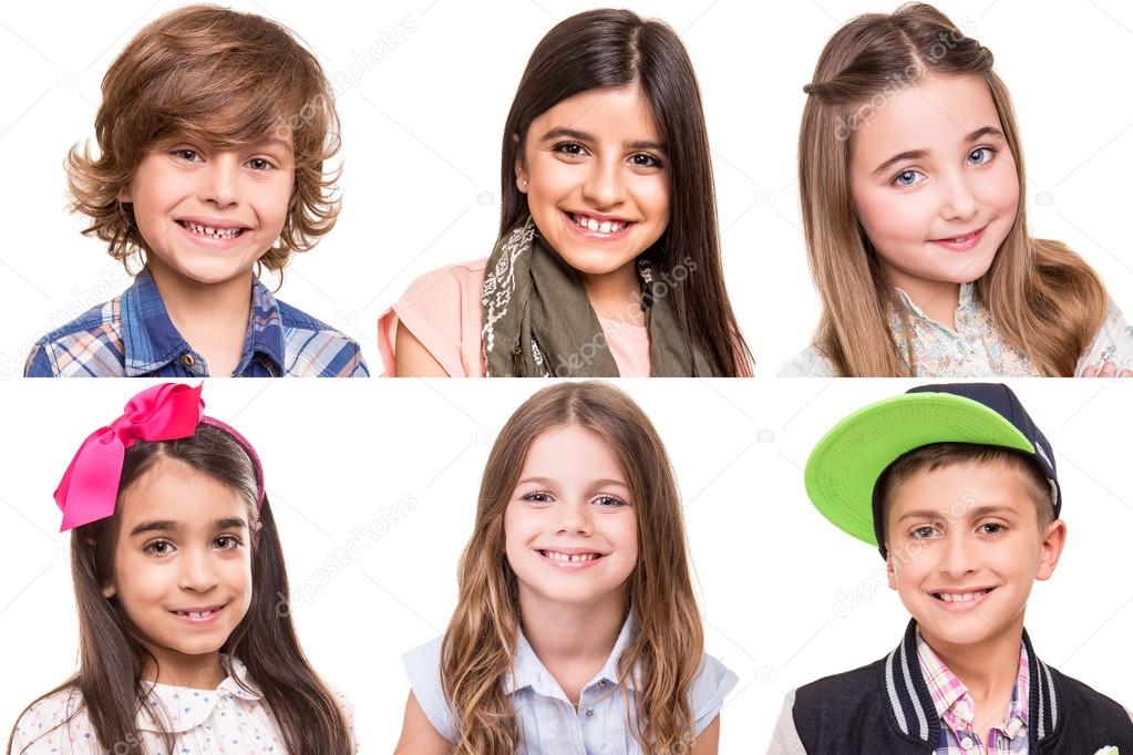 Collage de niños — Foto de stock #53665569 © jolopes