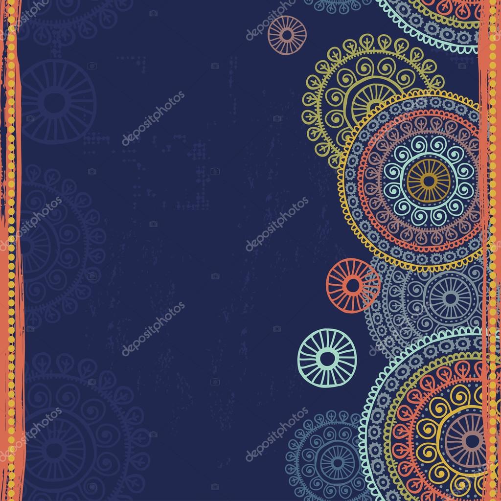 Hand drawn mandalas seamless border Stock Vector Image by ©AnnaReichel ...