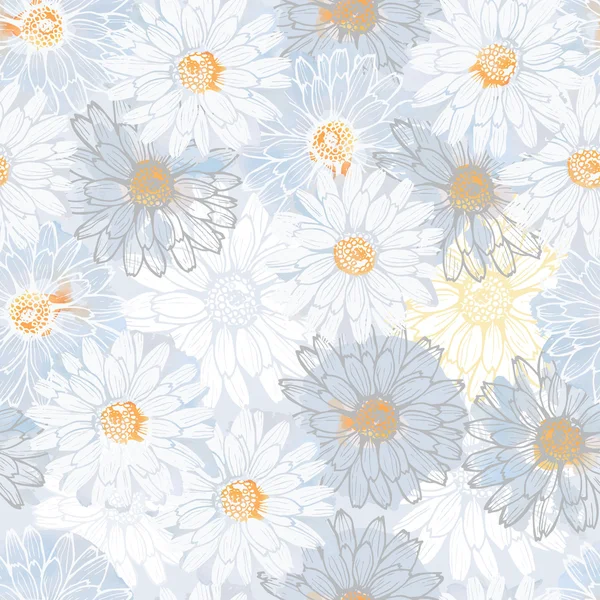 Seamless flower,daisy print pattern background — Stock Vector ...
