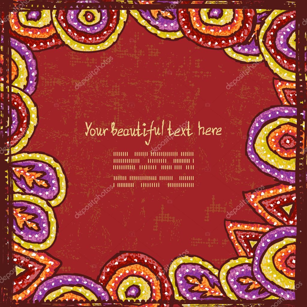 Hand drawn ethnic background Stock Vector Image by ©AnnaReichel #79670172