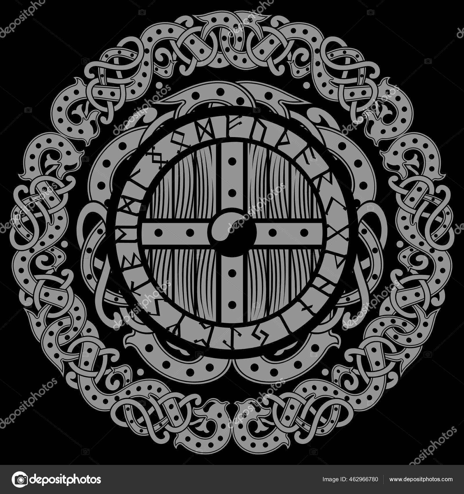 Vikings Runes Shields Design
