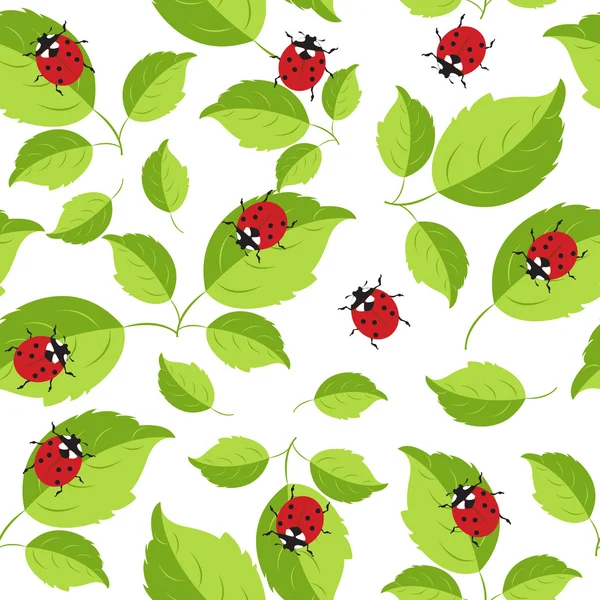 Cartoon hand drawing beetle ladybug and caterpillars, leaves and ...