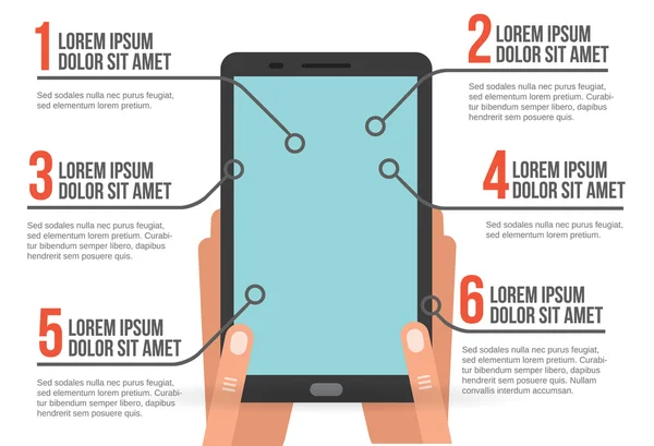 Tablet infographic Vector Art Stock Images | Depositphotos