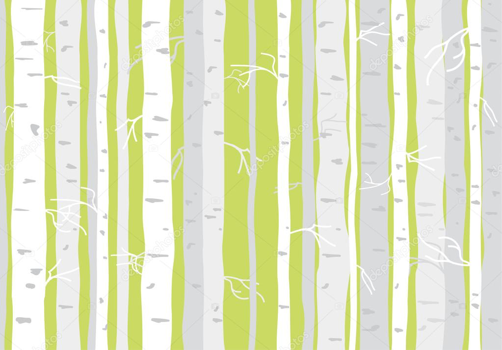 Seamless tree wallpaper, trees vector pattern Stock Vector by ...