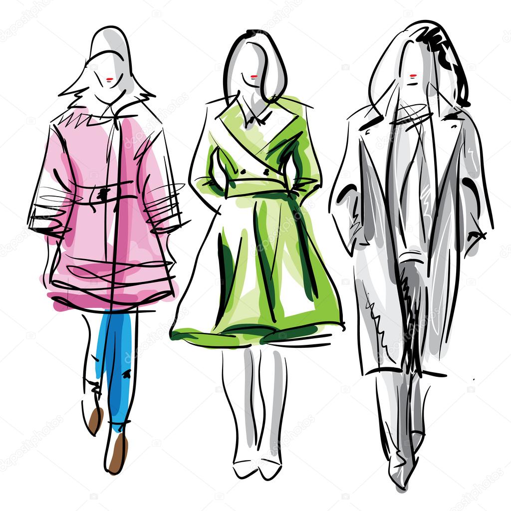 Clothing Models Drawing
