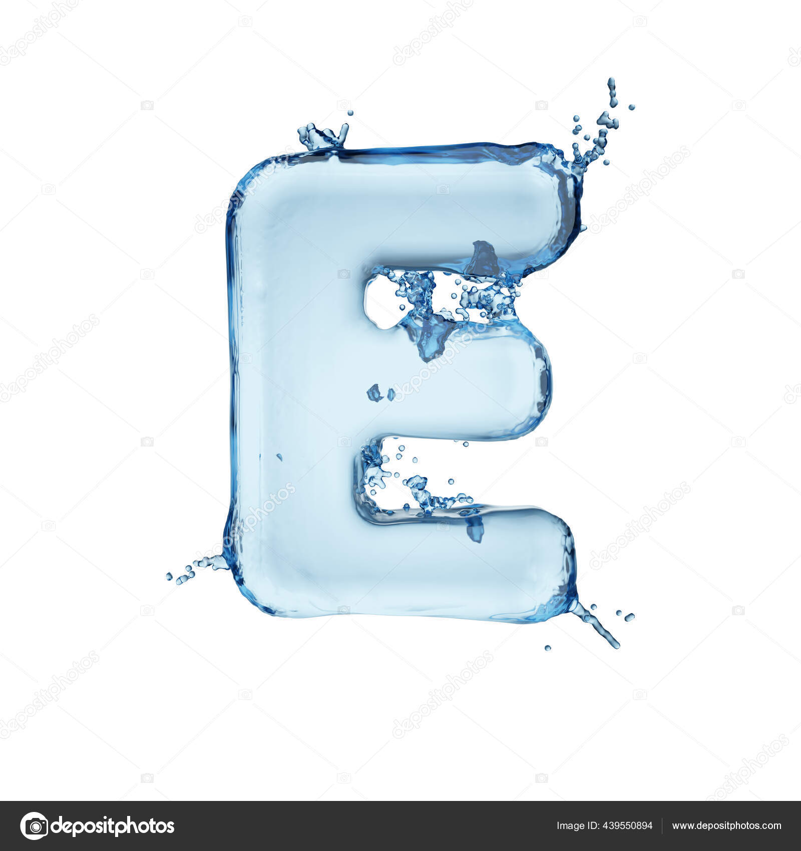 Letter E Water