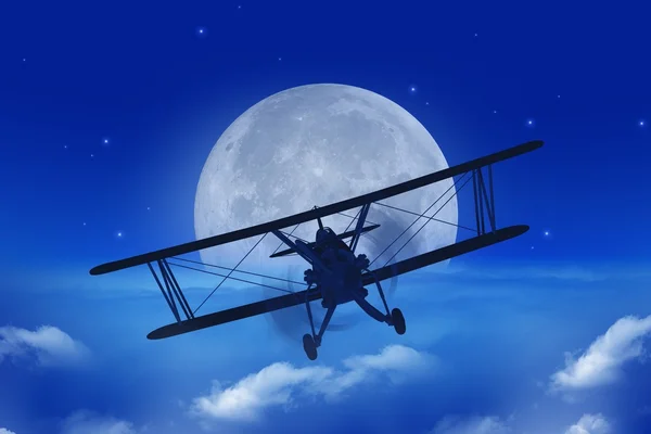 Full moon and airplane Stock Photos, Royalty Free Full moon and ...