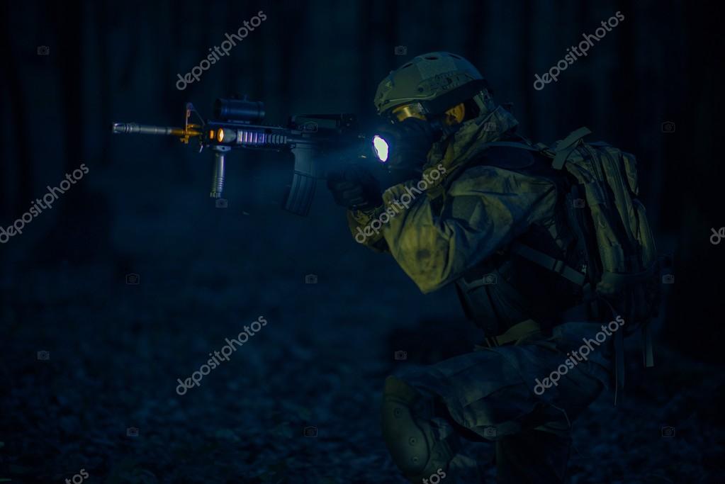 Military Night Operation Stock Photo by ©welcomia 109448330