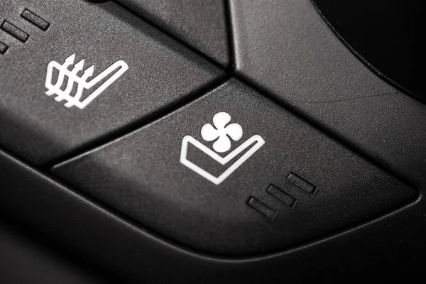Heated Ventilated Car Seat Controls Heat Ventilation Buttons Closeup ...