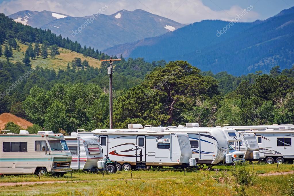 Mountain RV Park — Stock Photo © welcomia #52800269