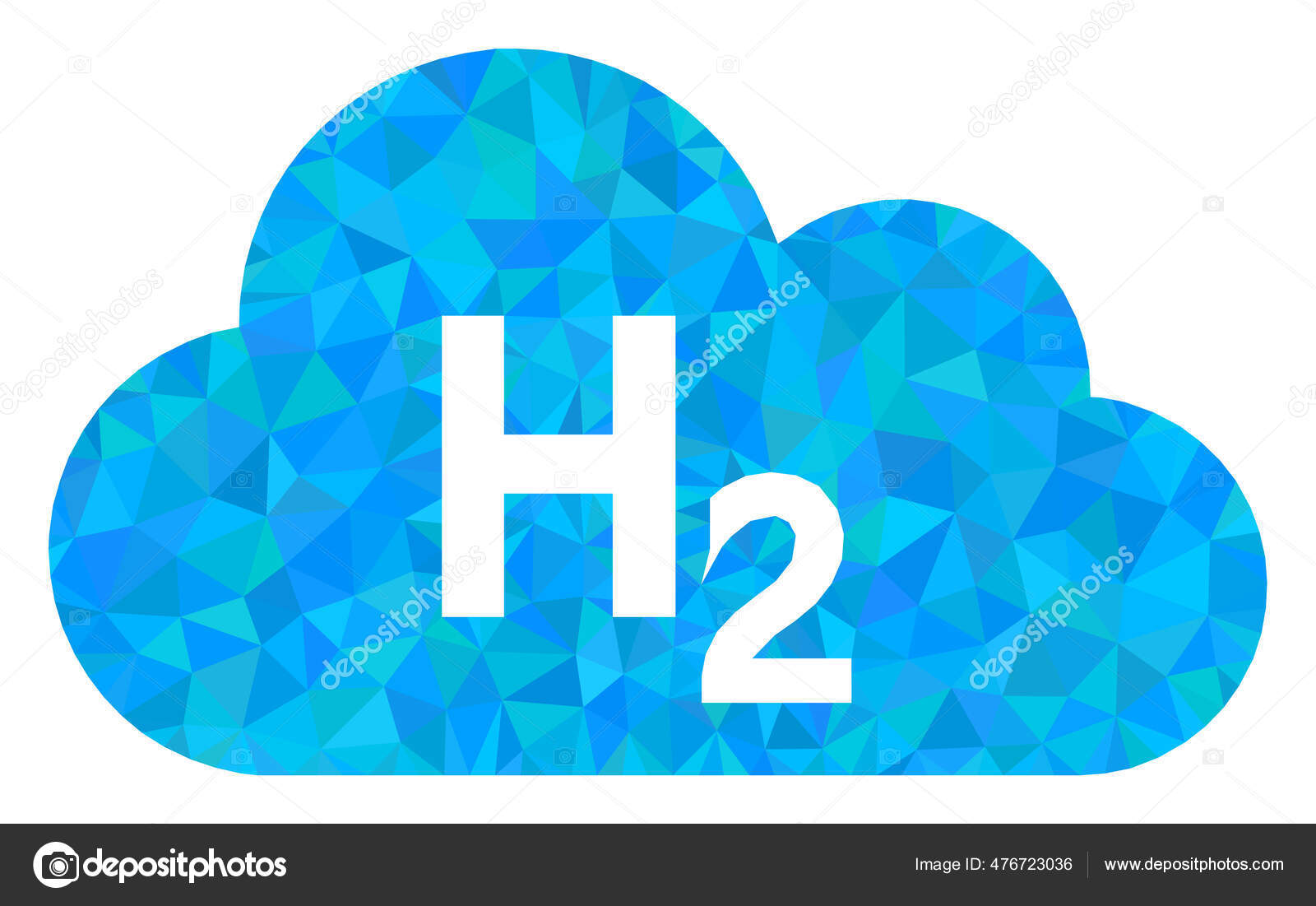 Hydrogen Gas Polygonal Icon Stock Vector by ©TrendyDesign 476723036