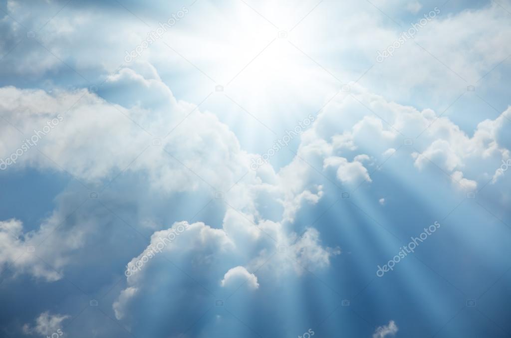 Bright Flash of Sun from behind the Clouds Stock Photo by ©Grycaj 118823416