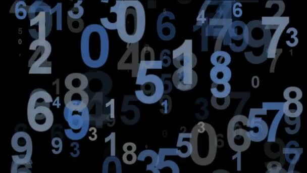Colorful flying numbers — Stock Video © Grycaj #72890945