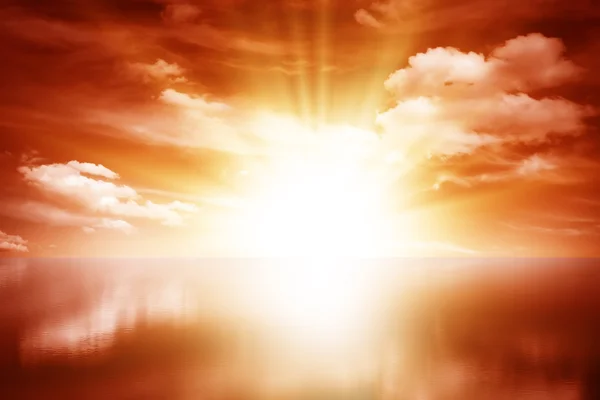 Red sunset — Stock Photo © Grycaj #10232546