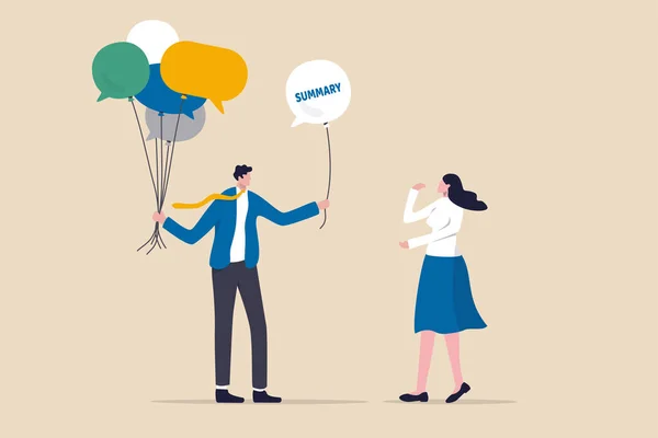 Summary communication Vector Art Stock Images | Depositphotos