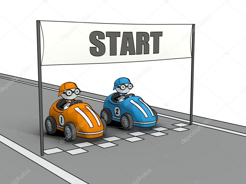 Starting Line Car Race