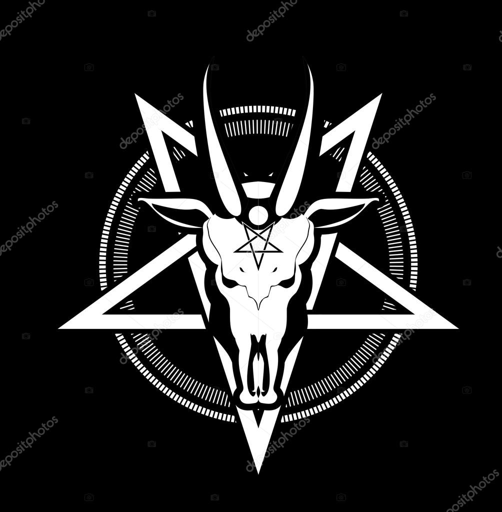 Pentagram symbol goat Stock Vector by ©marrishuannna 107343402