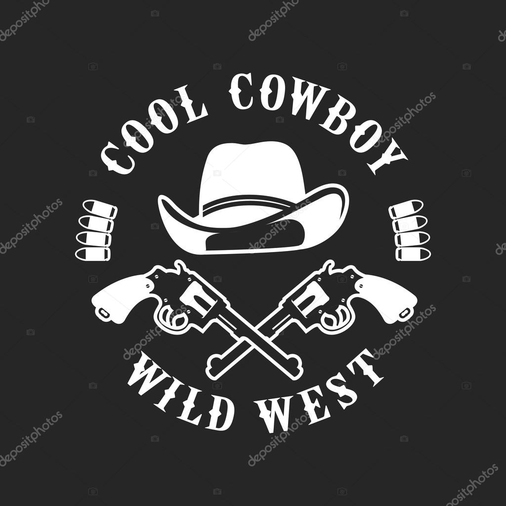 Cowboys emblem on a white background Stock Vector Image by ...