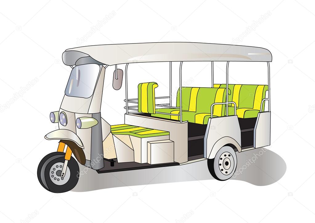 Motor Tricycle Stock Vector Image by ©bewitch #54834701
