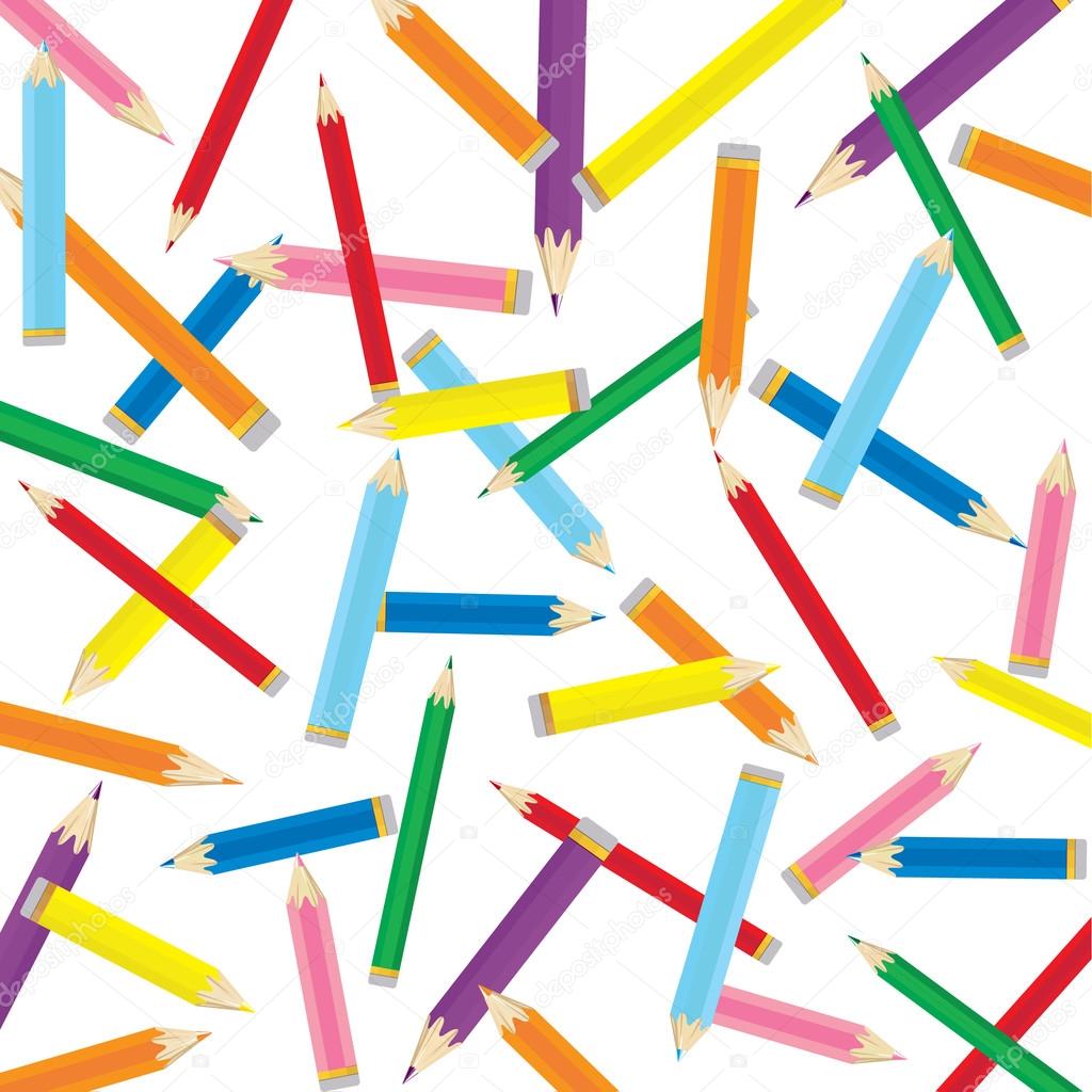 Colored Pencil Background Stock Vector Image by ©bewitch #54839075