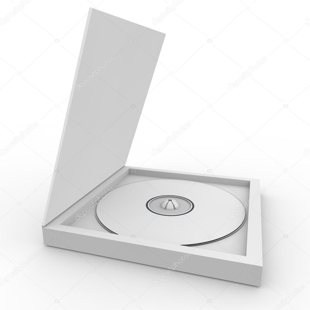 Blank white form - a disc in a box Stock Photo by ©injenerker 53402321