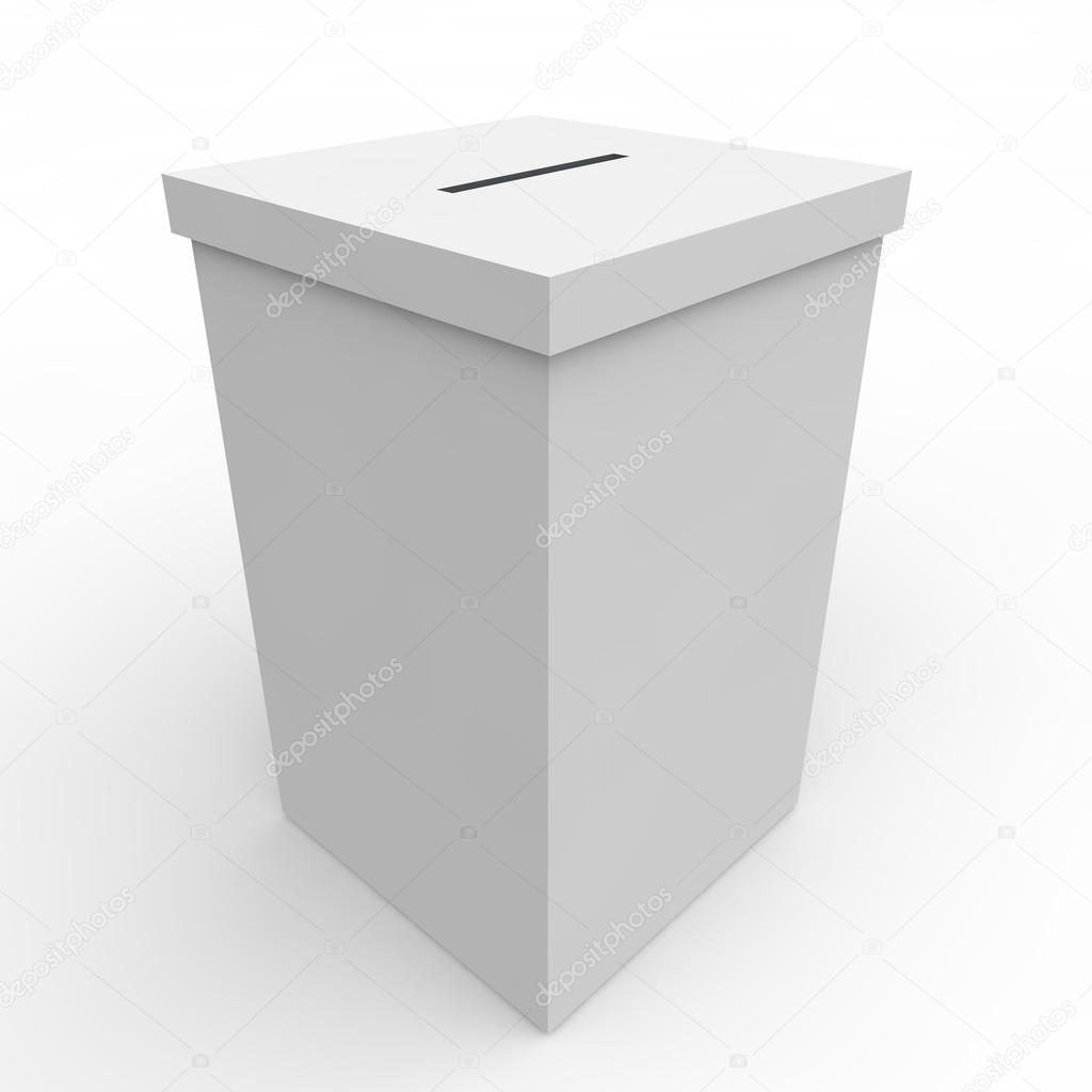 White blank box for voting — Stock Photo © injenerker #91571386