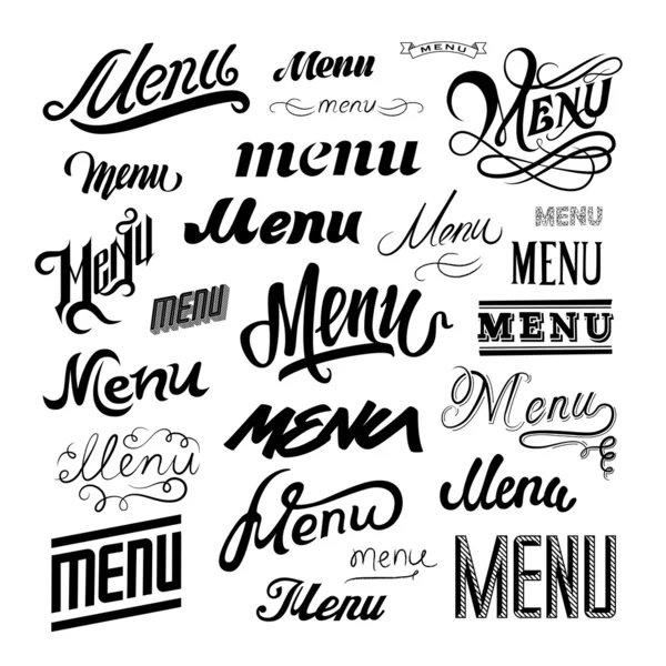 Illustration of a vintage graphic element for menu on blackboard Stock ...