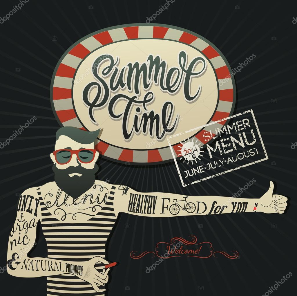 Summer Menu poster Stock Vector Image by ©BSSR #57722795