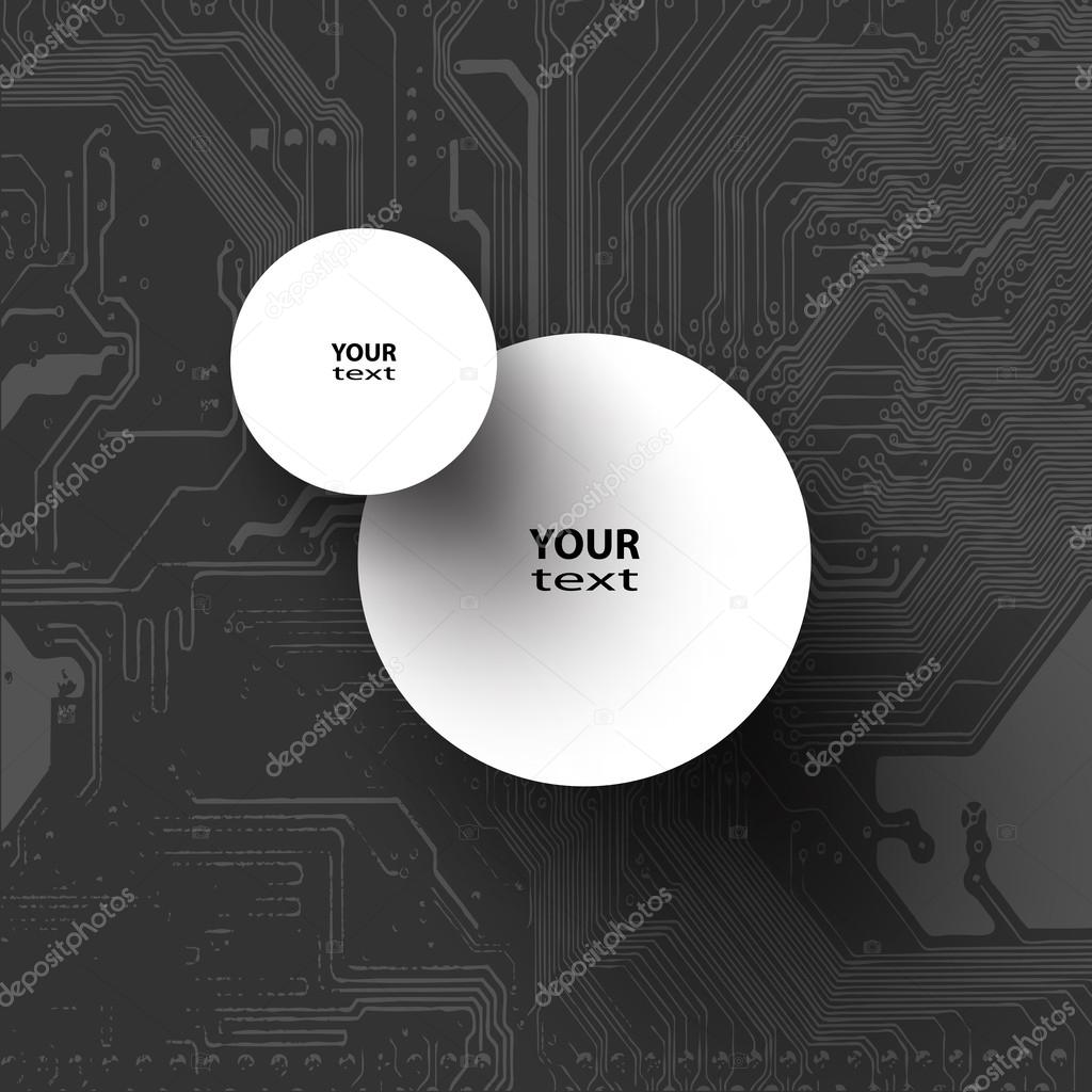 Vector circle infographic microchip concept Stock Photo by ©semisatch ...