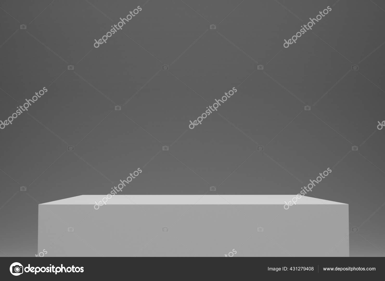 Empty Cube Square Box Podium Studio Background Concept Scene Stage ...
