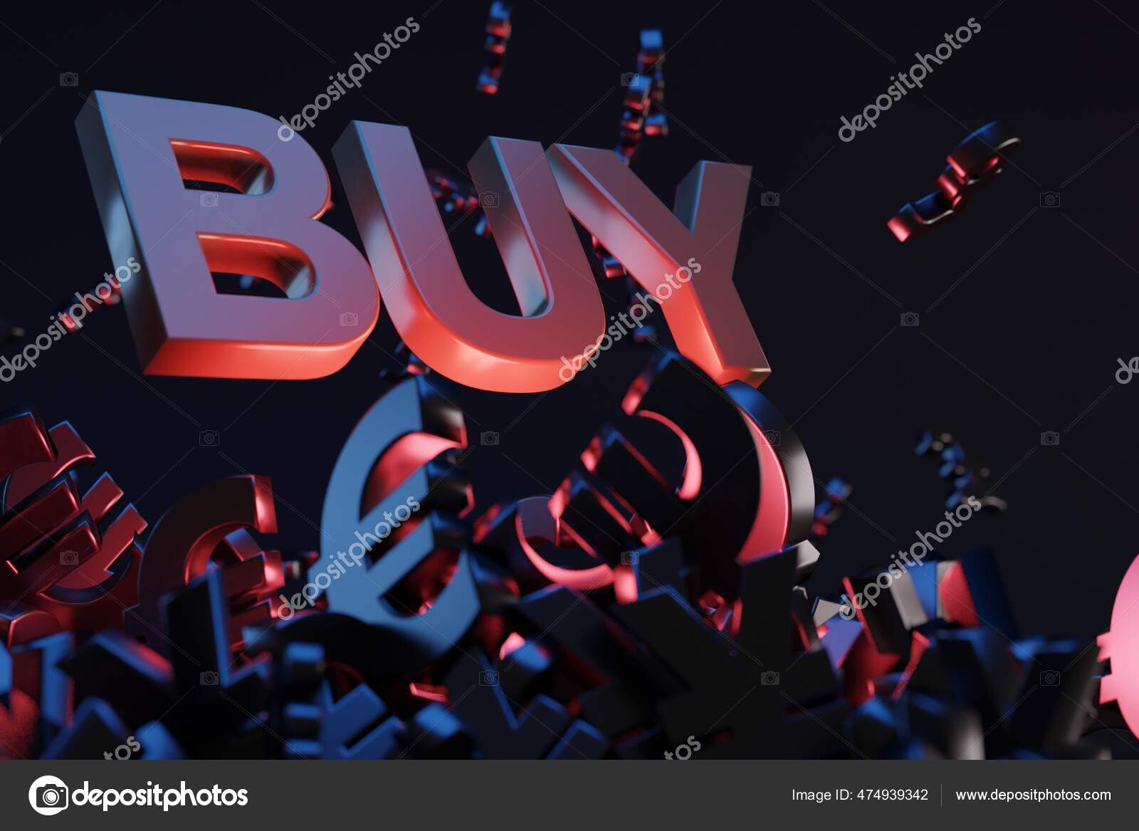 Money Acronym 'Buy' Studio Background Business Concept Copy Space Stock ...