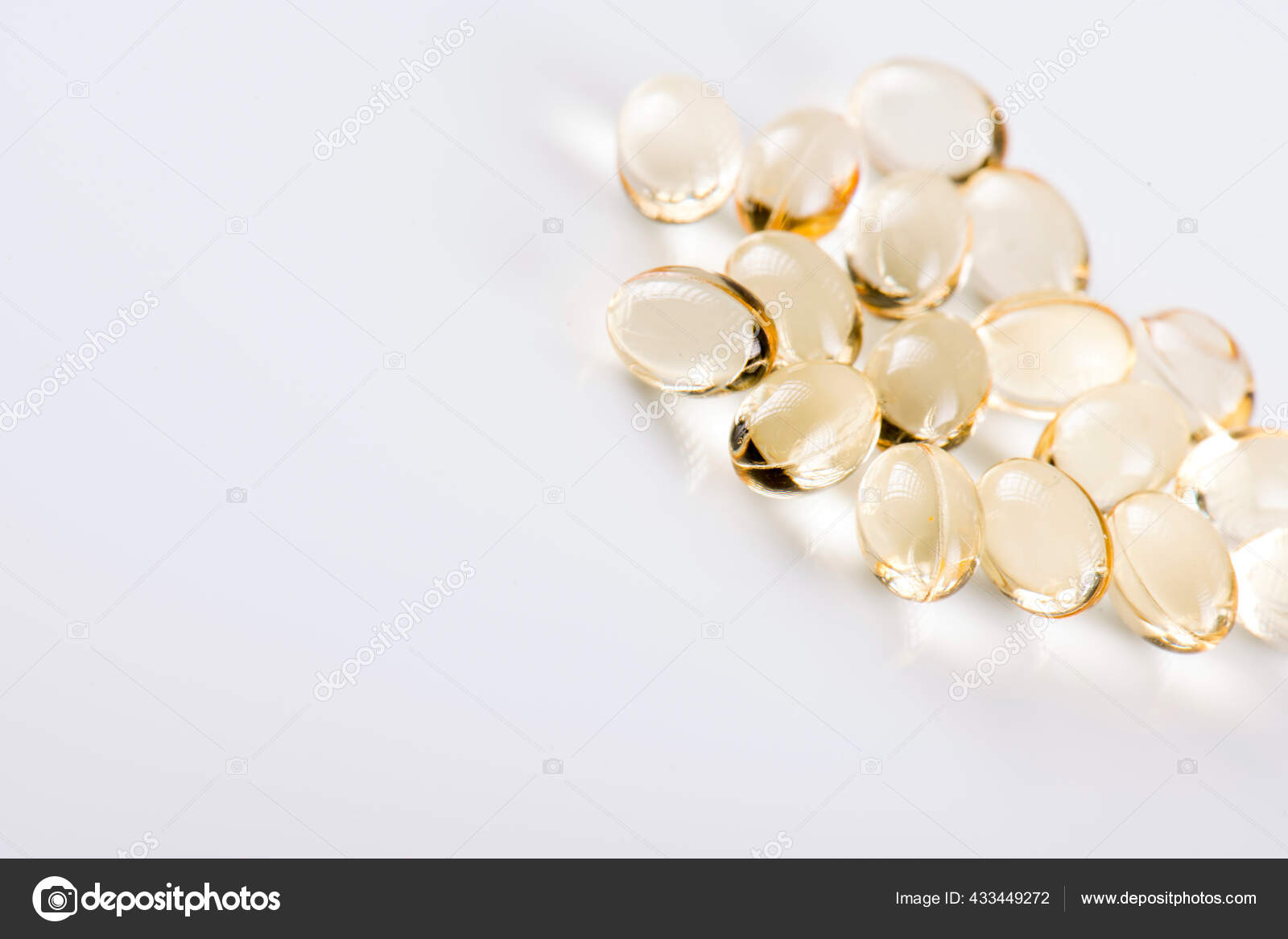 Vitamin Capsules White Background Stock Photo by ©muro 433449272