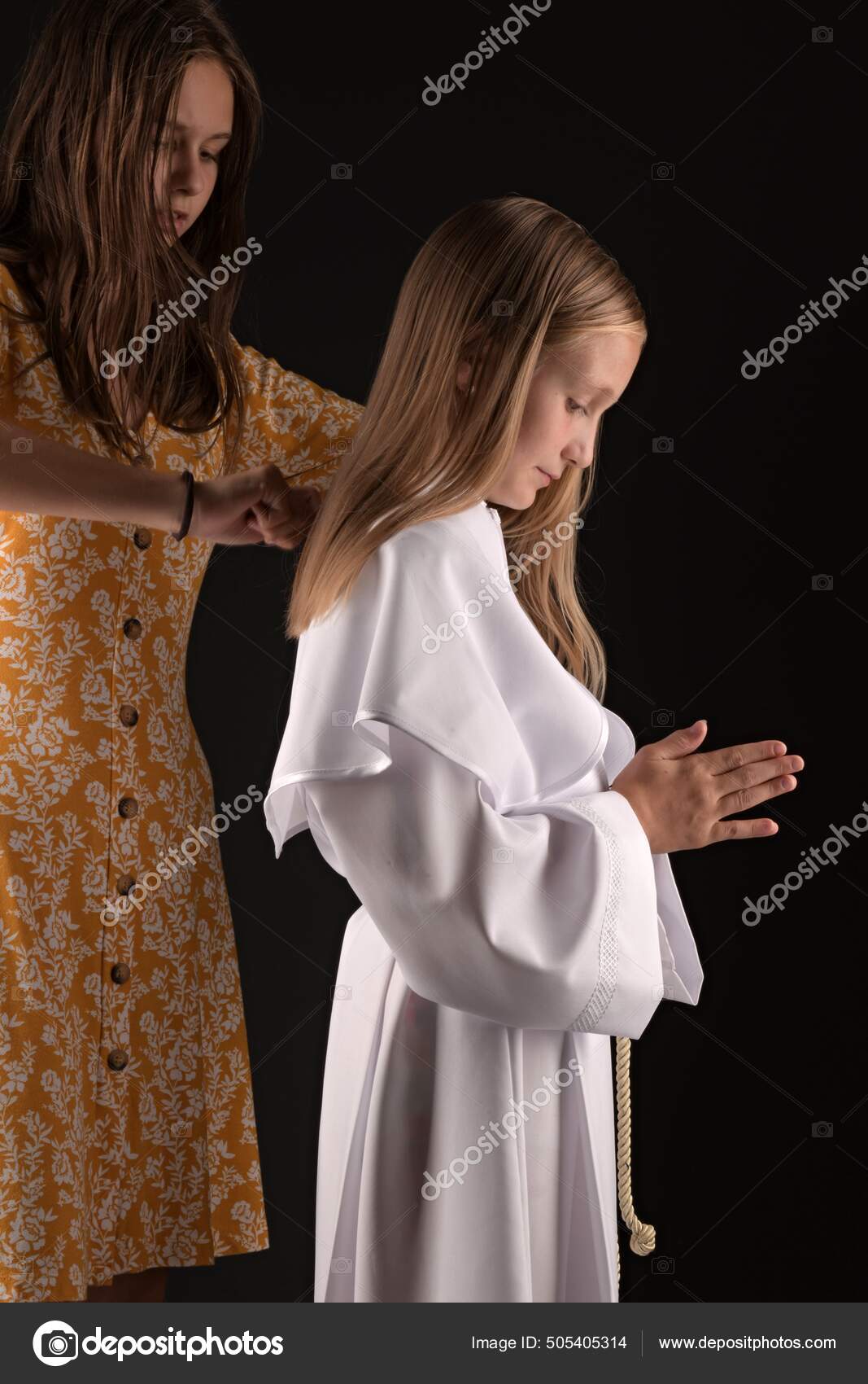 Blond Girl Holy Communion Stock Photo by ©muro 505405314